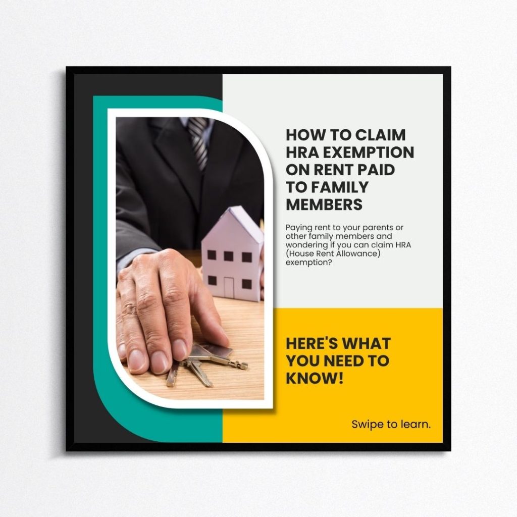 HRA for Rent Paid Canva Flyer Template – Design with Niki